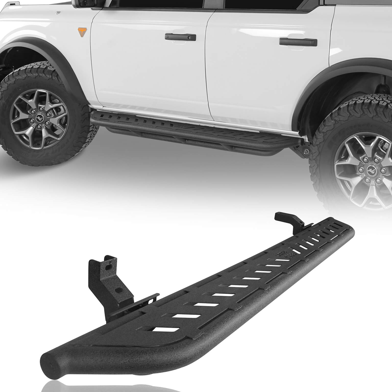 Bronco Nerf Side Step Bars for 2021 - 2025 Ford - HookeRoad – Hooke Road 4x4