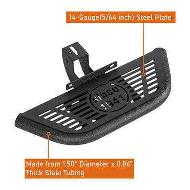 Side Hoop Steps Kit Jeep Wrangler Parts For 2018-2025 Jeep Wrangler JL ...