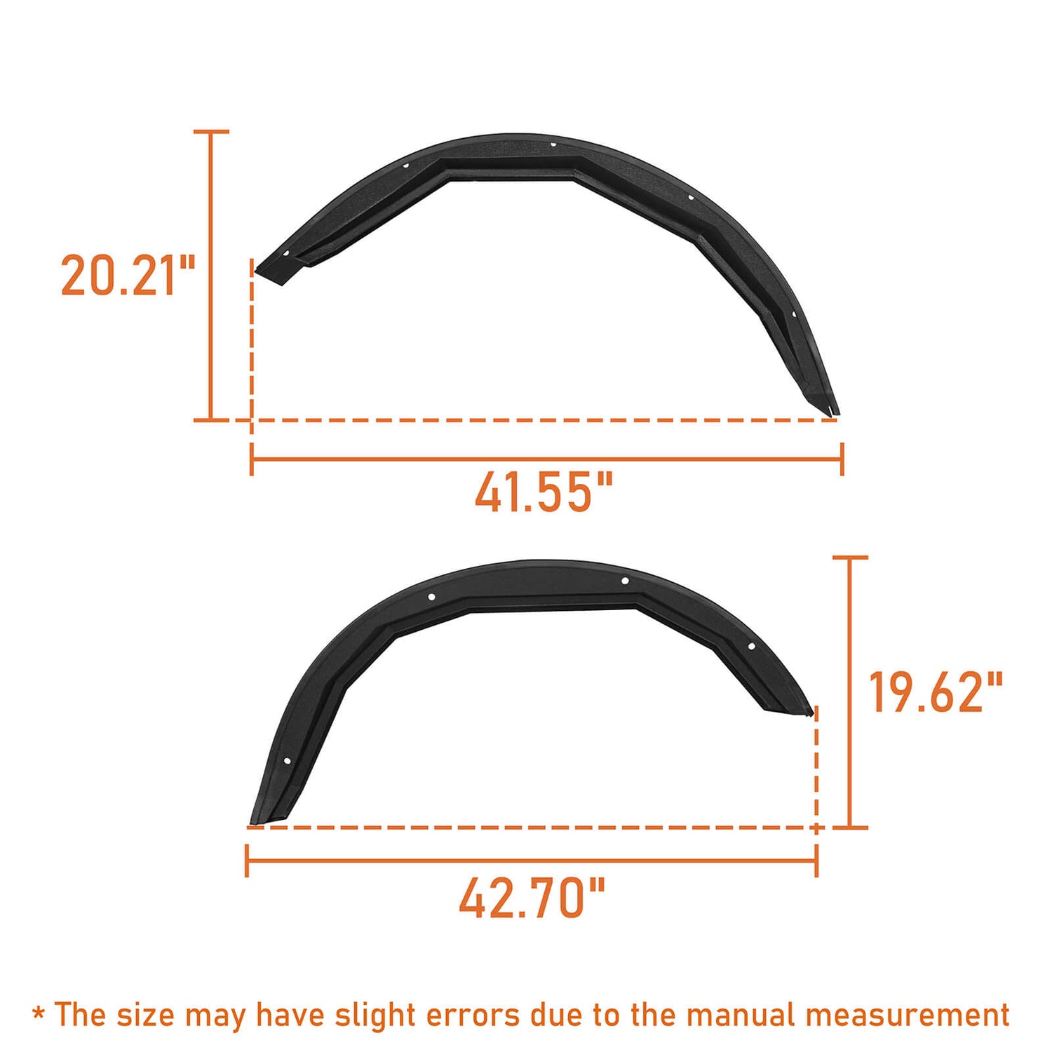 2021-2024 Ford Bronco Razor Armor Front & Rear Fender Flares Kit - Hoo ...