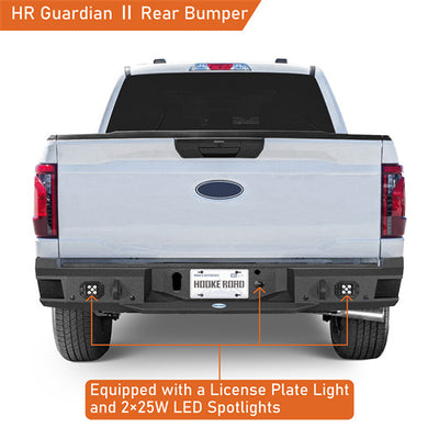 Ford F-150 Rear Bumper w/Spotlights for 2021-2025 Ford F-150, Excluding ...