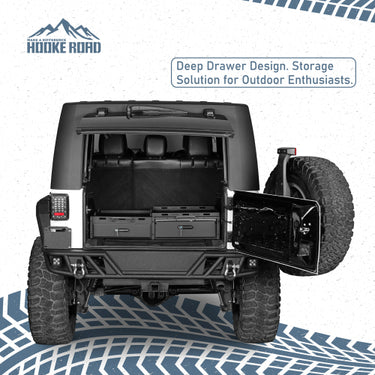 Jeep Wrangler Drawer System & Fridge Slide Mount for 2015-2024 Jeep ...