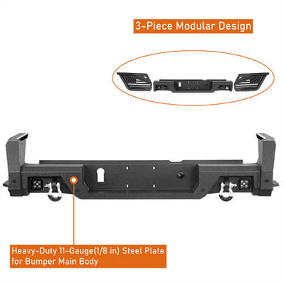 2020-2026 Jeep Gladiator JT Rear Bumper Offroad Bumper 4x4 Truck Parts ...