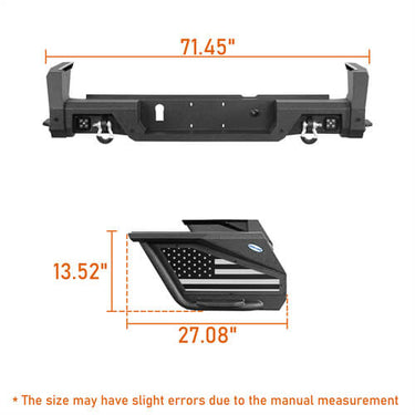 2020-2026 Jeep Gladiator JT Rear Bumper Offroad Bumper 4x4 Truck Parts ...