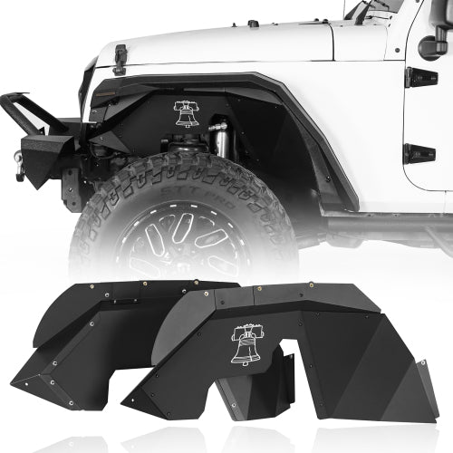 Jeep JK Aluminum Front Inner Fender Liners for 2007-2018 Jeep Wrangler ...