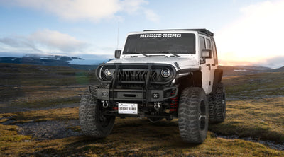 Jeep JK Stubby Front Bumper w/ Grille Guard for 2007-2018 Jeep Wrangler ...