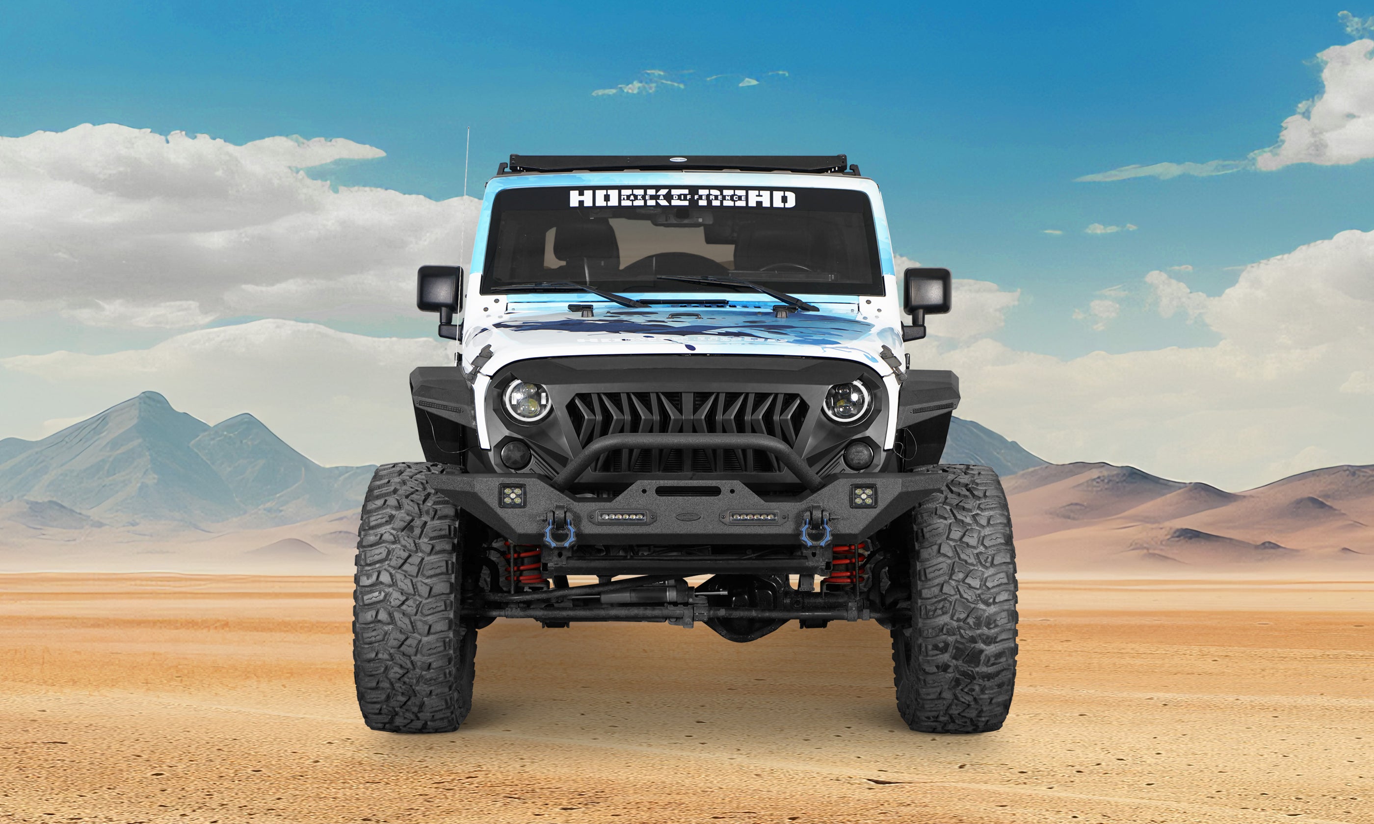 Hooke Road® Jeep Wrangler Front Bumpers | Mad Max Front Bumpers | Full ...