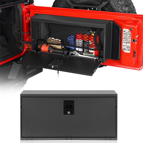 2018-2025 Jeep Wrangler JL Tailgate Storage Lock Box - Hooke Road ...