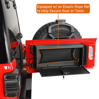 2018-2025 Jeep Wrangler JL Tailgate Storage Lock Box - Hooke Road ...