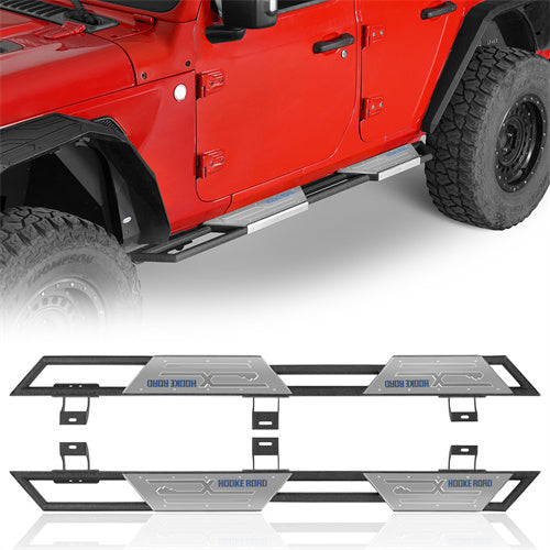 Jeep Wrangler Step Bars for 2018-2025 Jeep JL 4-Door - Hooke Road ...