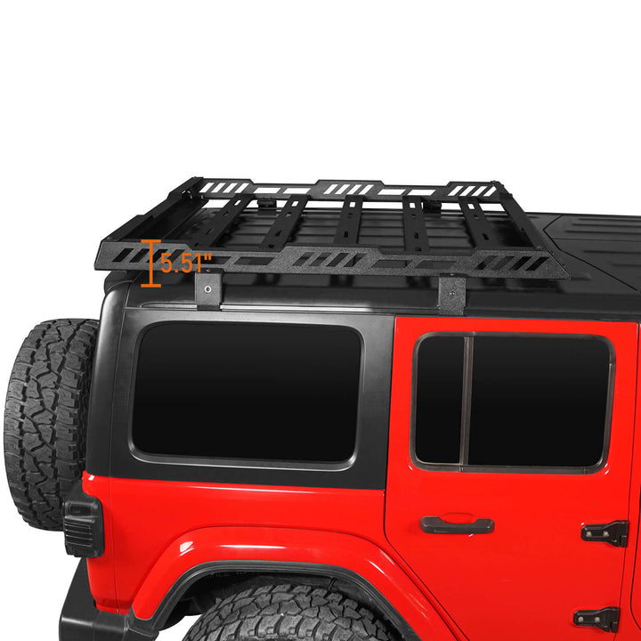 Roof Rack Cargo Carrier for 18-26 Jeep Wrangler JL & Gladiator JT ...