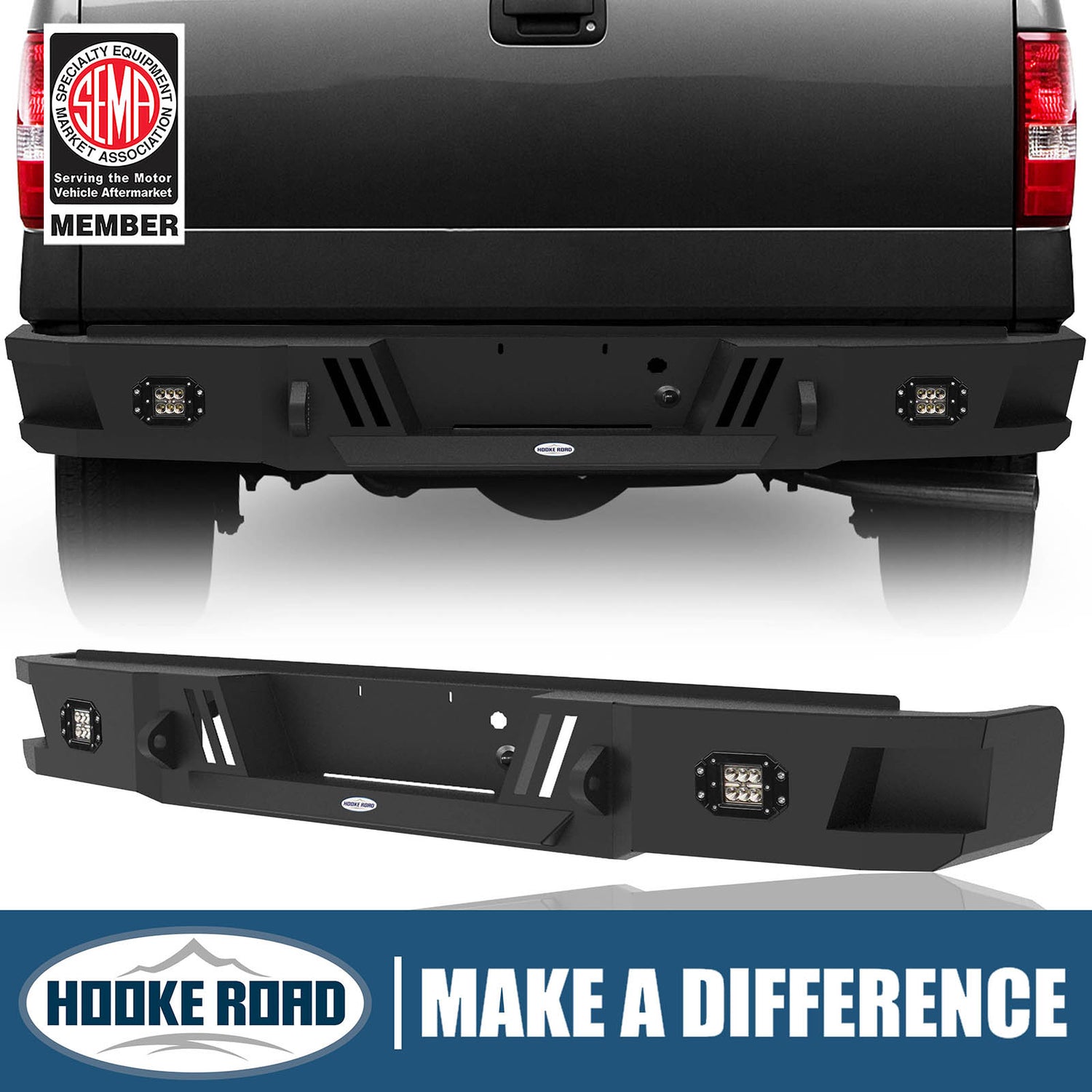 Aftermarket Ford 2006-2008 F-150 HR Rear Bumper Replacement - Hooke Ro ...