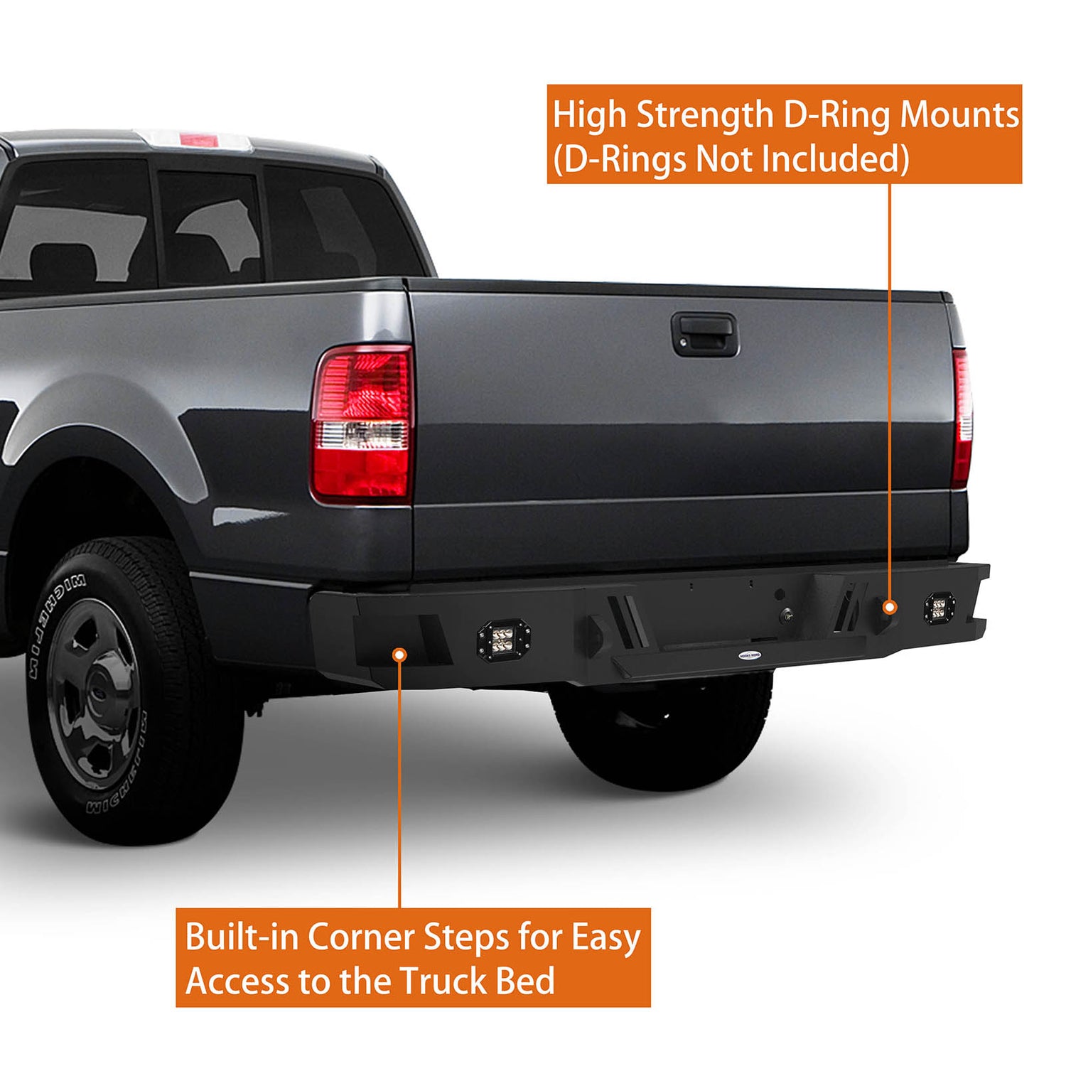 Aftermarket Ford 2006-2008 F-150 HR Rear Bumper Replacement - Hooke Ro ...