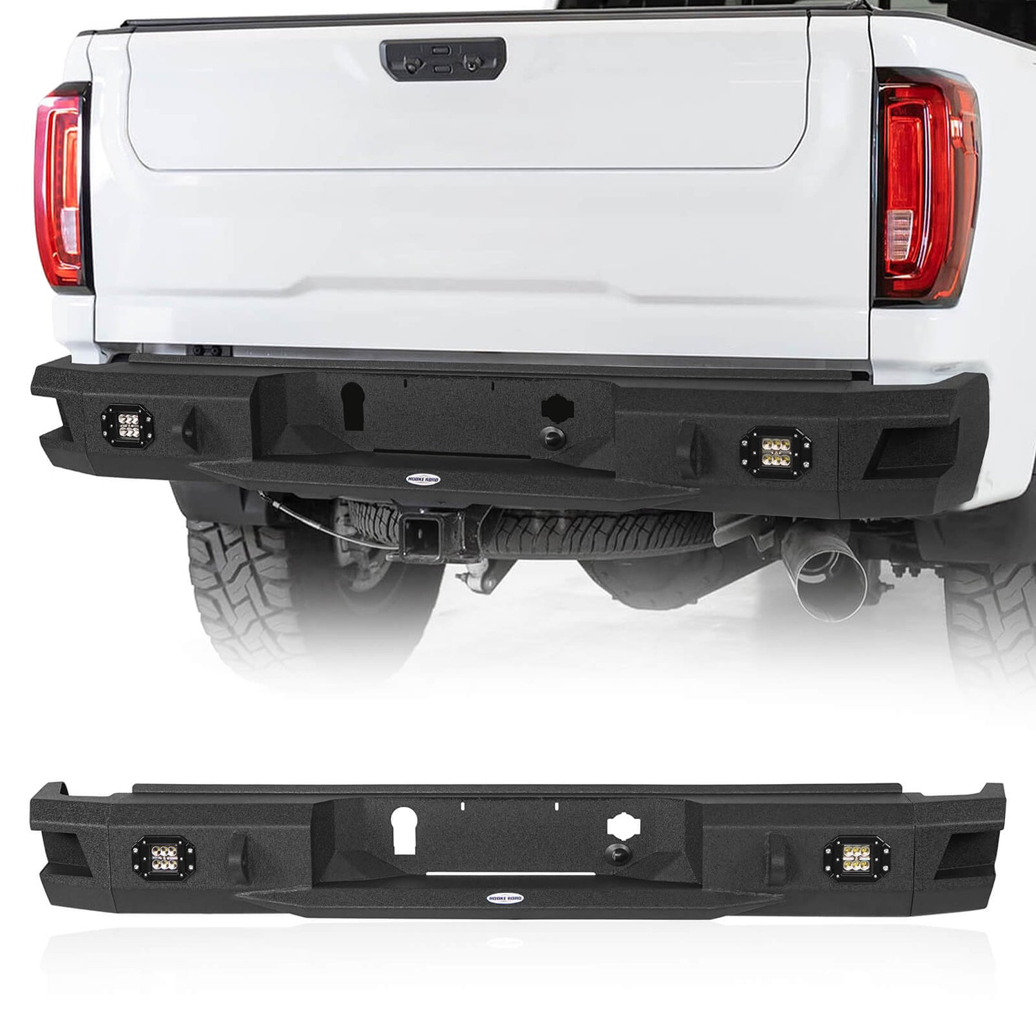 Aftermarket 2020-2025 GMC Sierra 2500/3500HD Discovery Rear Bumper - H ...