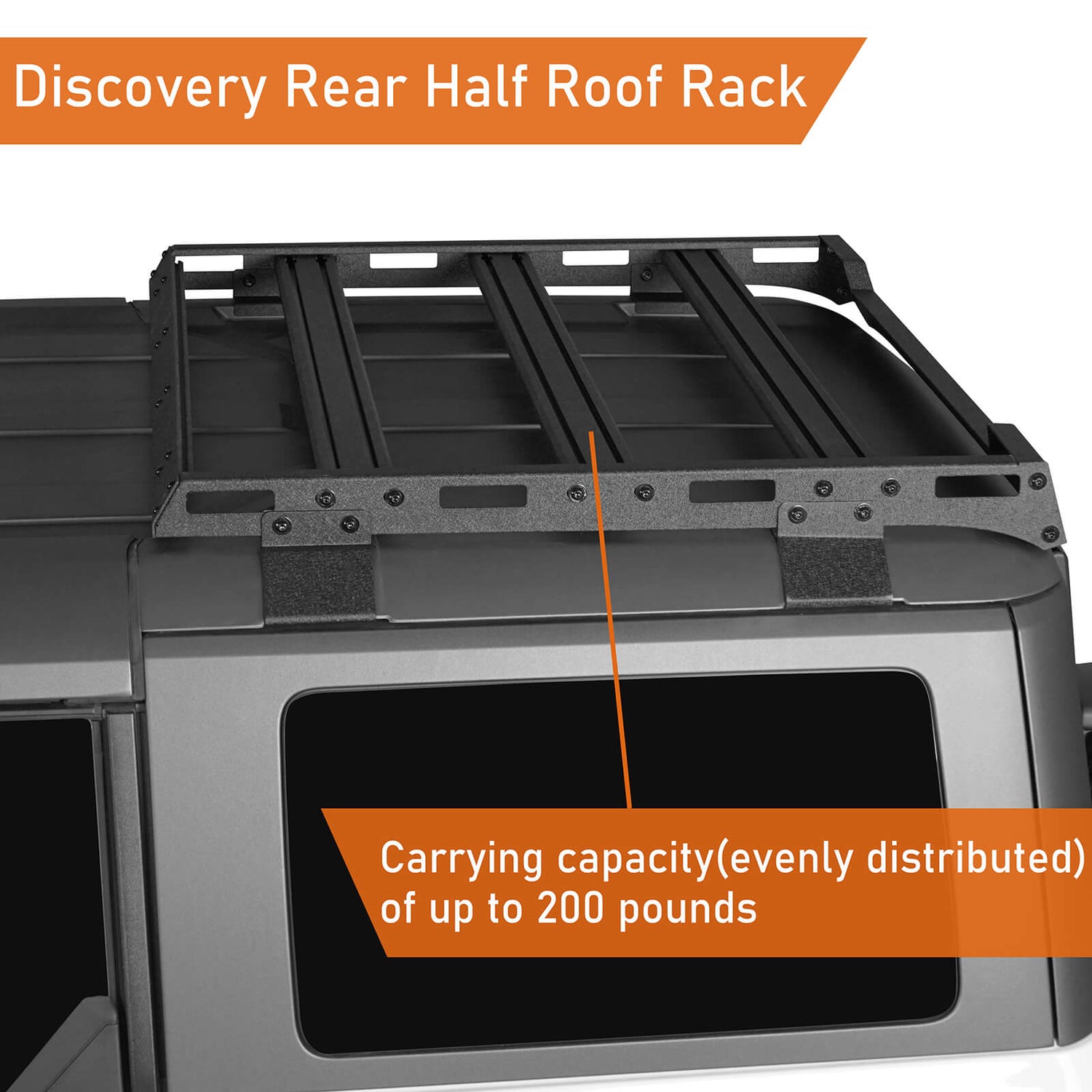 Bronco Half Roof Rack for 2021-2026 Ford 4-Door Hardtop – Hooke Road 4x4