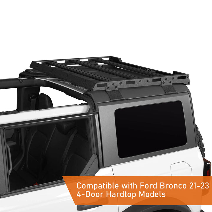 Bronco Half Roof Rack for 2021-2026 Ford 4-Door Hardtop – Hooke Road 4x4