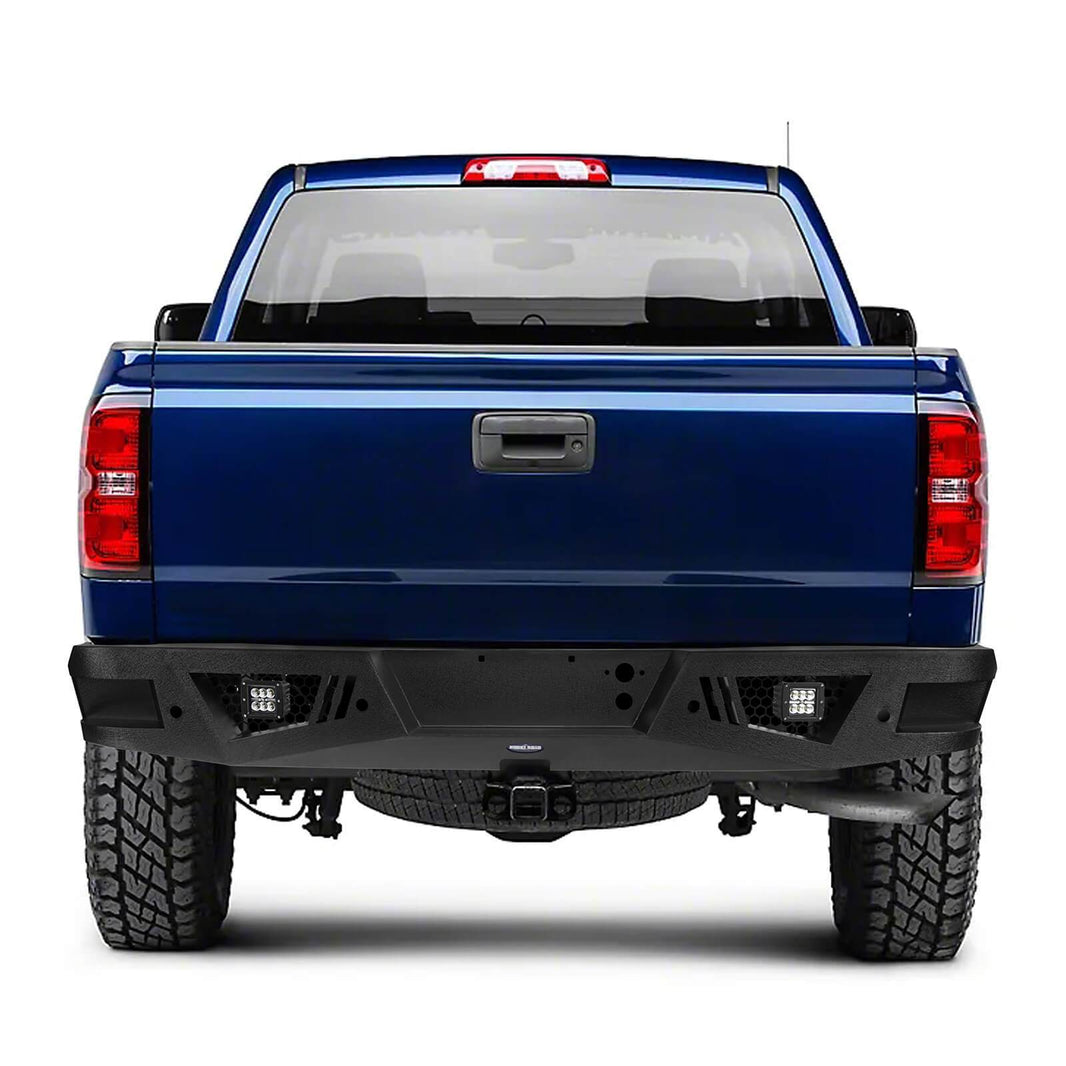 HookeRoad Chevrolet Silverado Rear Bumper for 2007-2018 Chevy Silverado ...