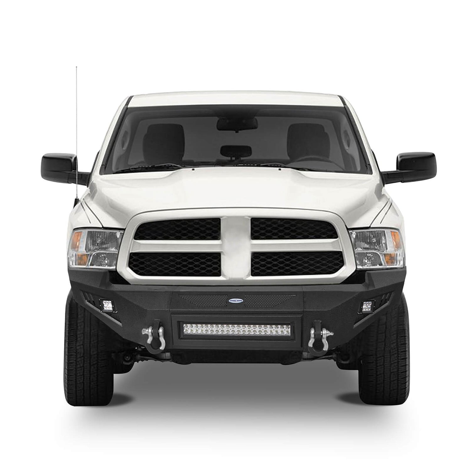 Dodge Ram 1500 aftermarket Front Bumper with LED light bar - Hooke Road ...