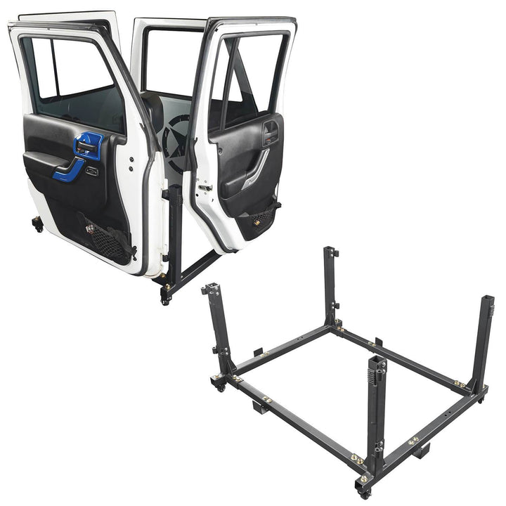 Door Storage + HardTop Carrier Combo for 2007-2026 Jeep Wrangler JK JL ...