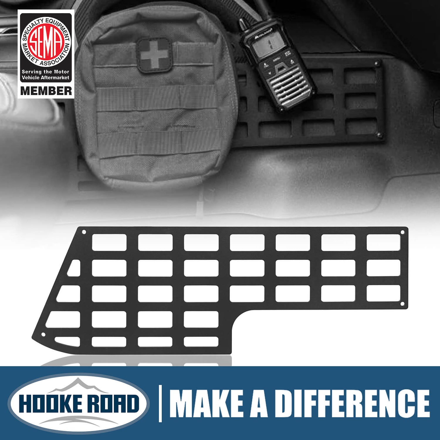 2021-2024 Ford Bronco Center Console MOLLE Storage Panel - HookeRoad ...
