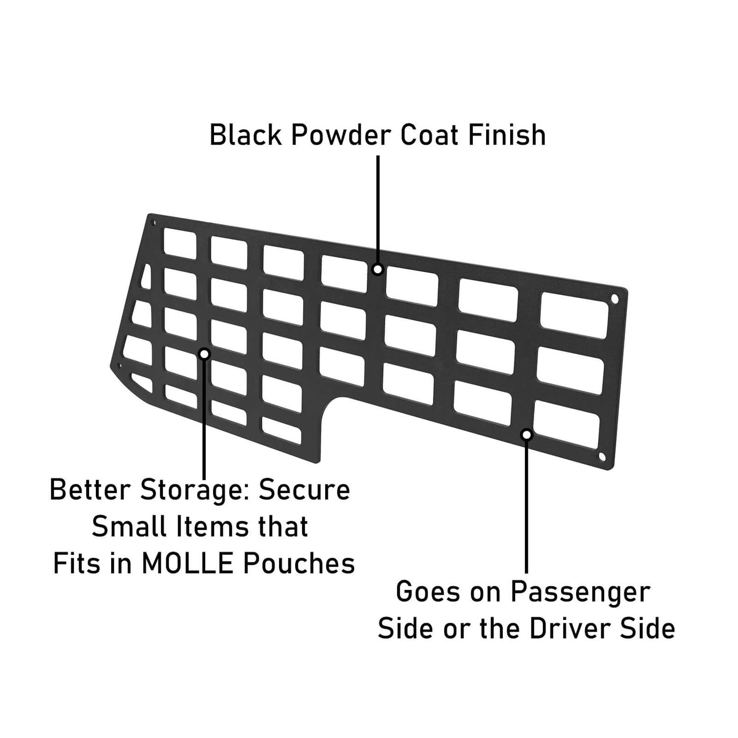 2021-2024 Ford Bronco Center Console MOLLE Storage Panel - HookeRoad ...