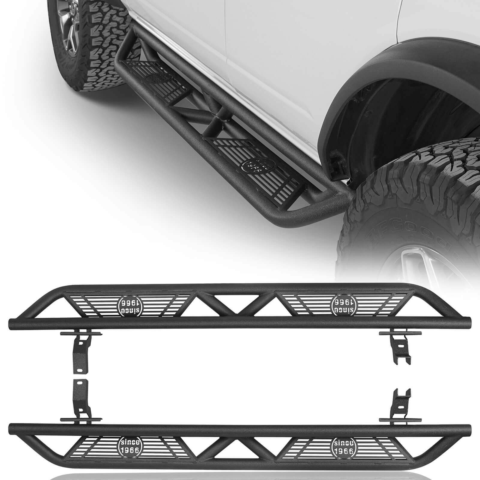 Ford Bronco Side Steps Running Boards 2021-2025 4-Door – Hooke Road 4x4