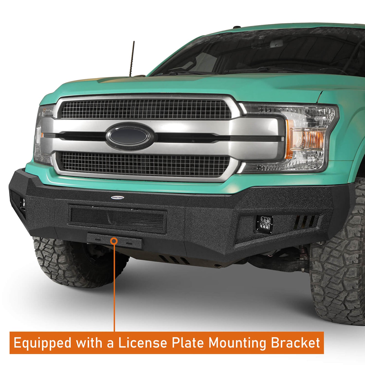 Ford HR Ⅱ Front Bumper w/ LED Spotlights (18-20 Ford F-150 (Excluding ...