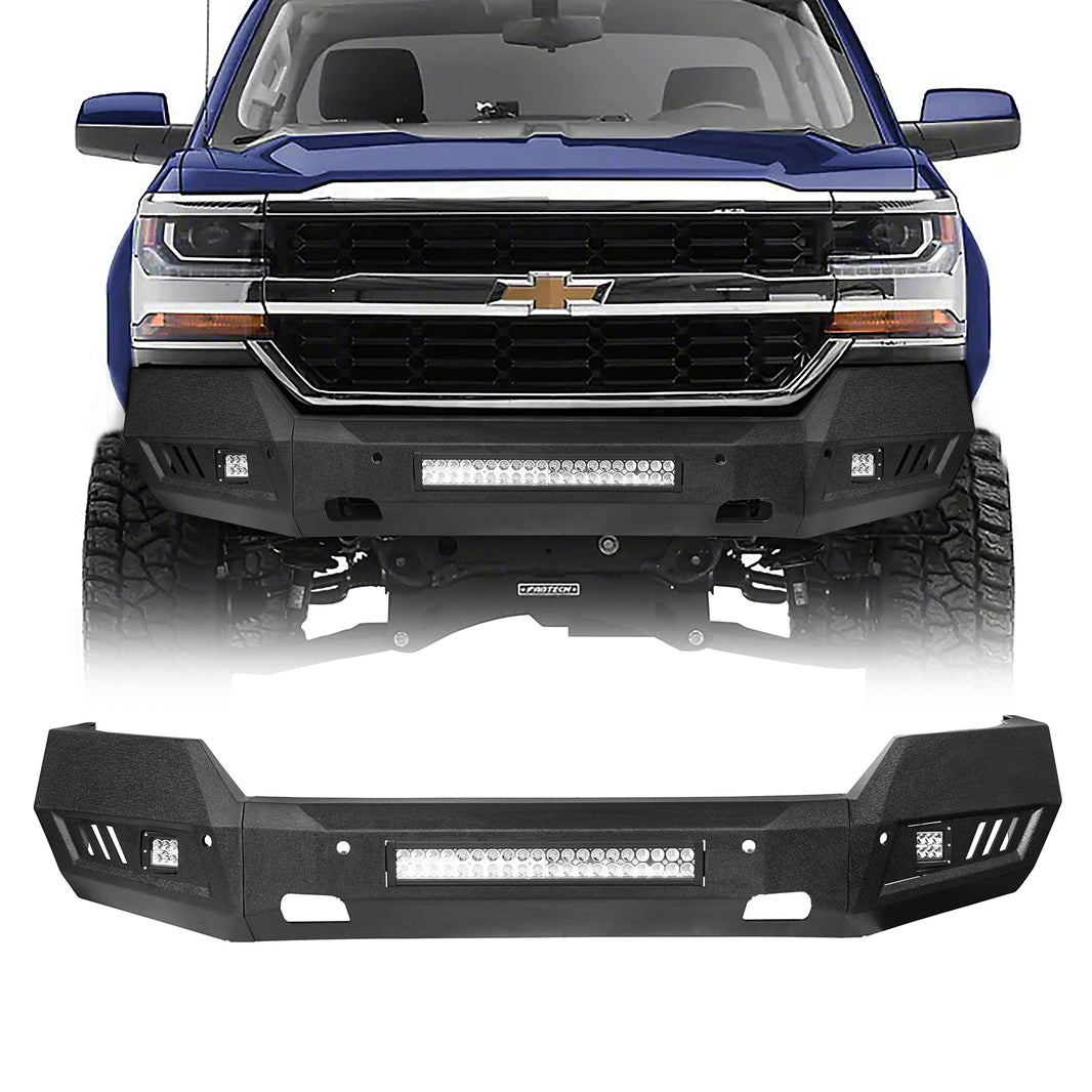 HookeRoad Chevrolet Silverado Front Bumper for 2016-2018 Chevy ...