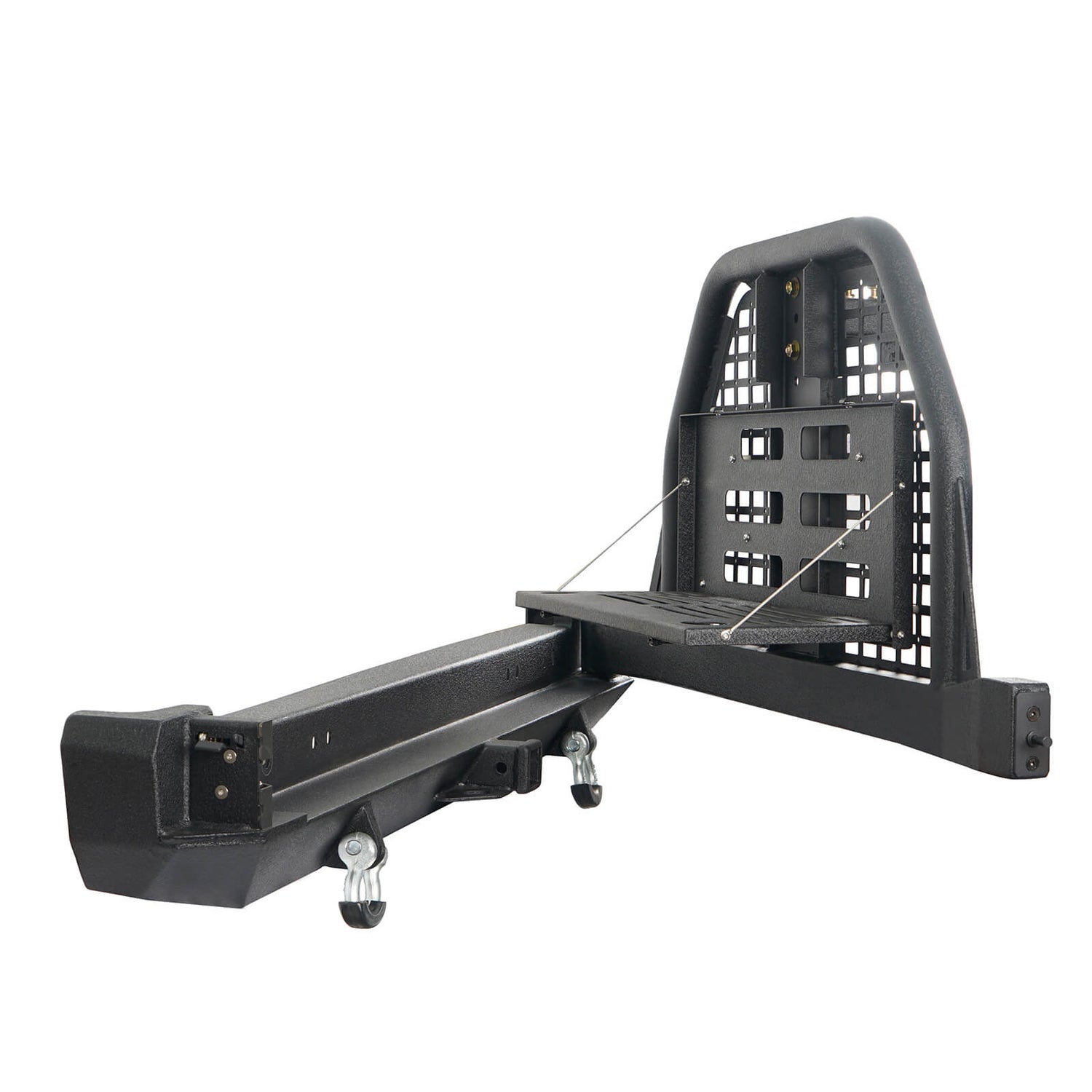 Jeep Cherokee XJ Rear Bumper w/ Swing Out Tire Carrier & Foldable Table ...