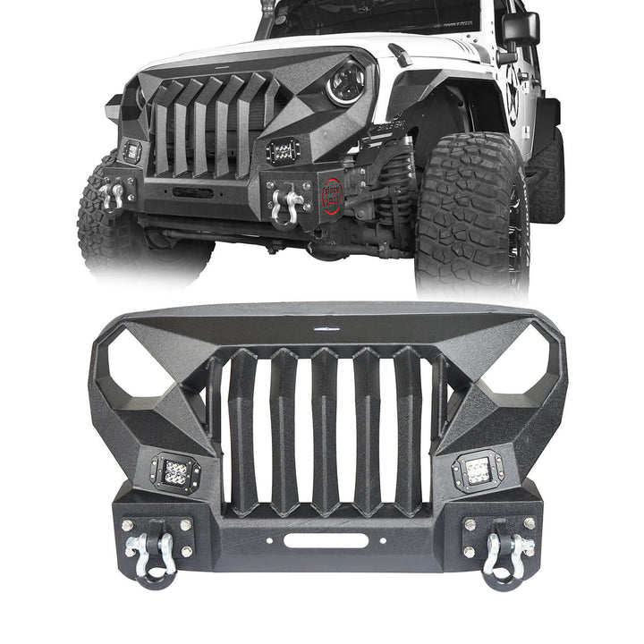 Hooke Road Offroad Aftermarket Front Bumpers For 2007-2018 Jeep Wrangl ...