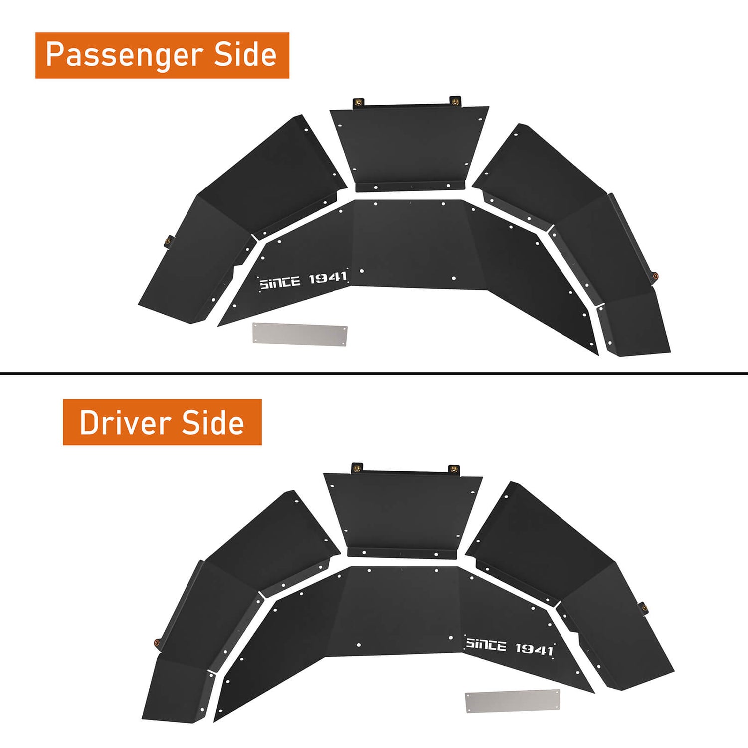 Jeep JL “Since 1941 ”Rear Fender Liners(18-25 Jeep Wrangler JL) - Hook ...