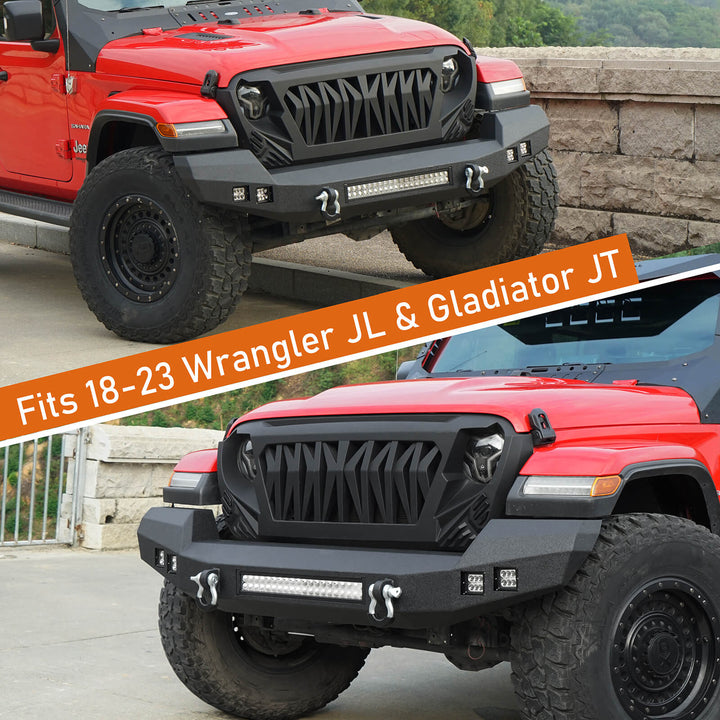 Jeep Wrangler & Gladiator Climber Full Width Front Bumper(18-24 JL & 2 ...