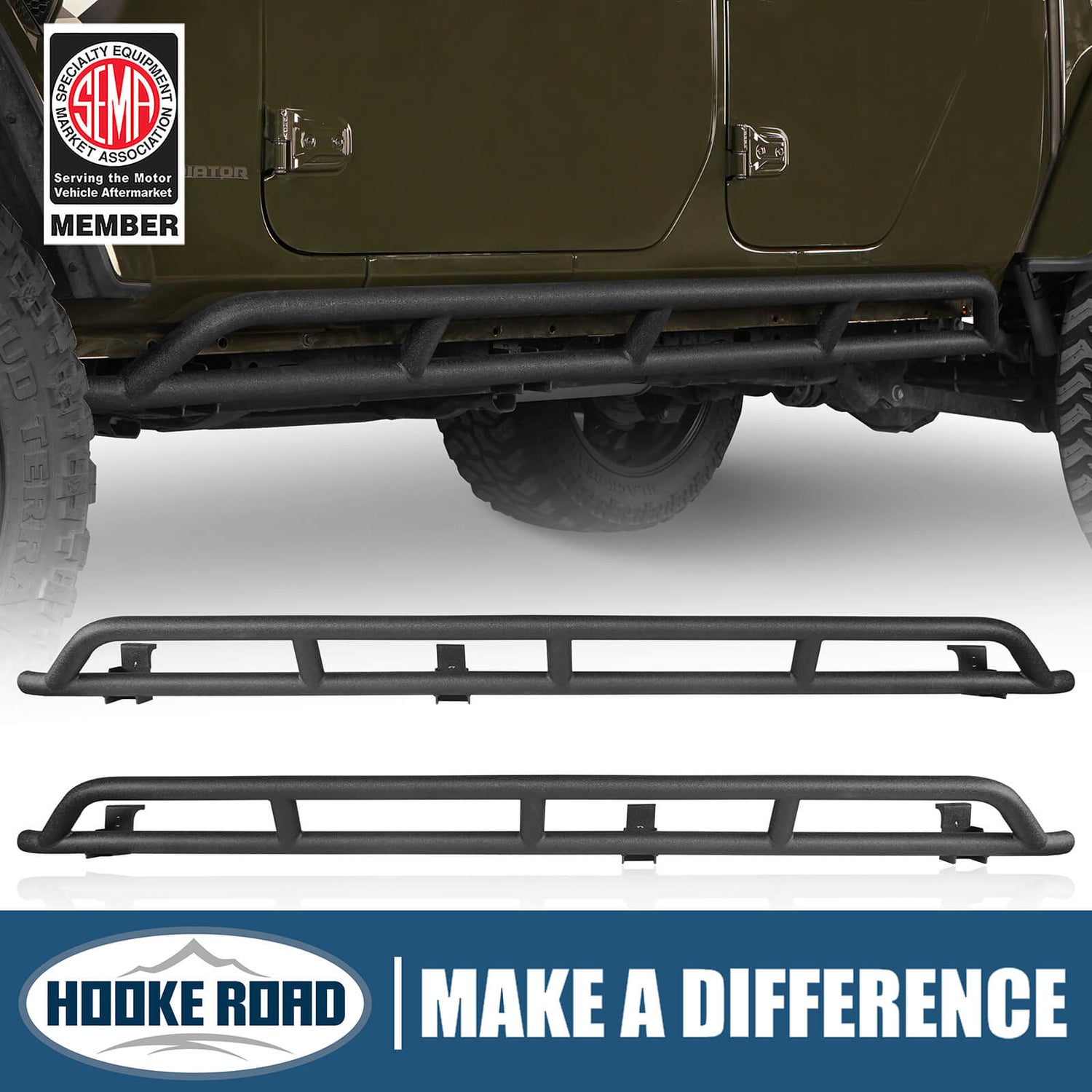 JEEP JT Tube Slider Rocker Guards(20-24 Gladiator) - Hooke Road – Hooke ...