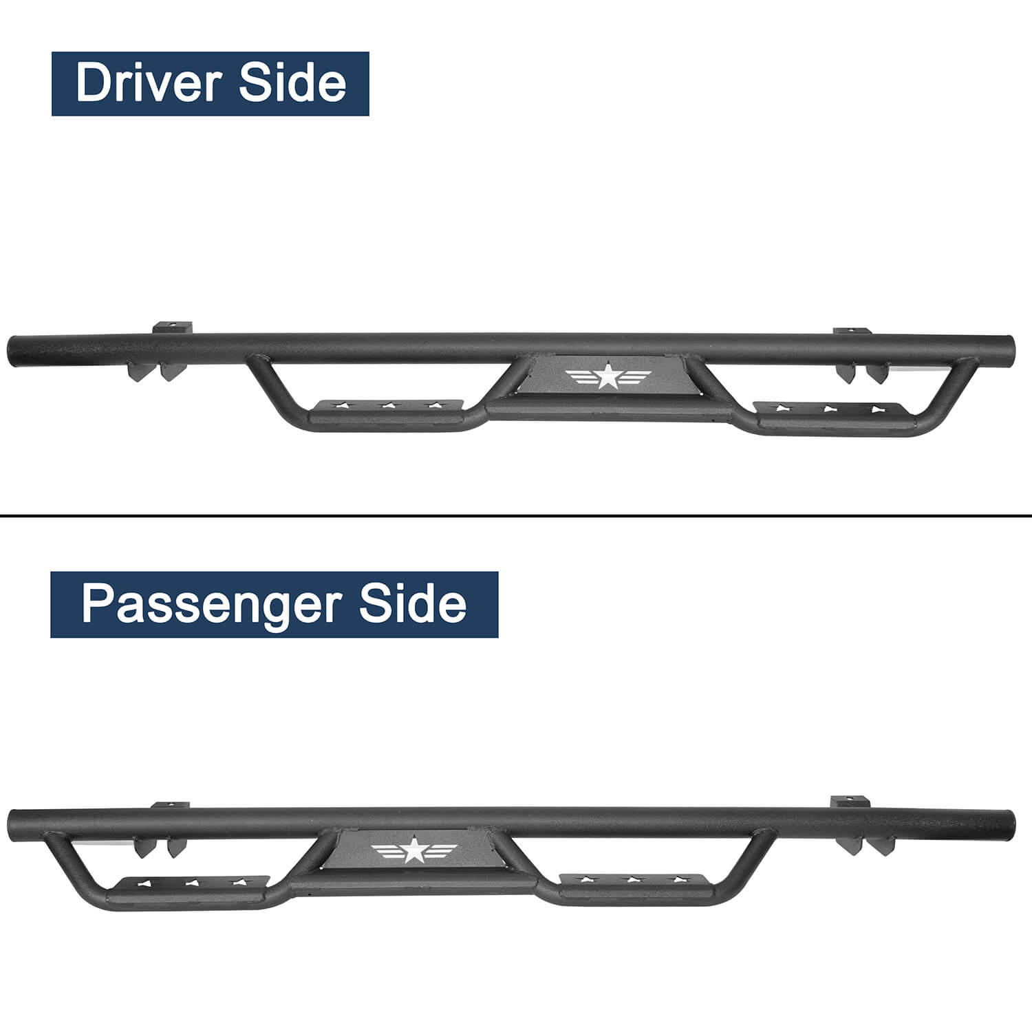 Jeep JL Front Bumper & Side Steps Running Boards for 2018-2026 Jeep ...