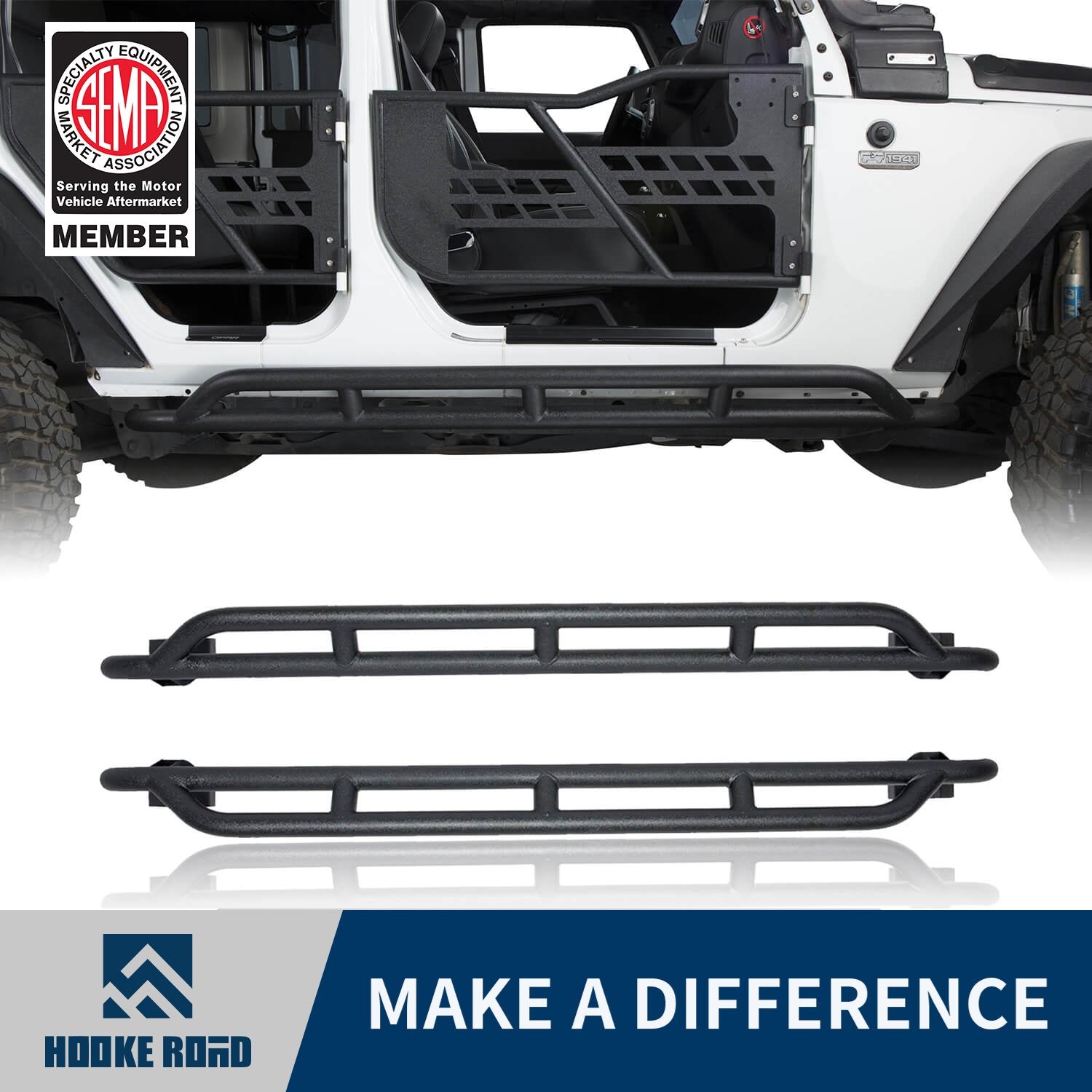 Jeep JK Side Steps – Hooke Road 4x4