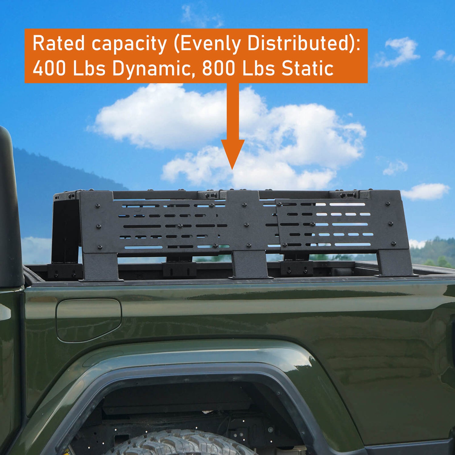 12.2" High Overland Bed Rack Fits Truck ( Ford & GMC & Chevrolet & Jeep ...