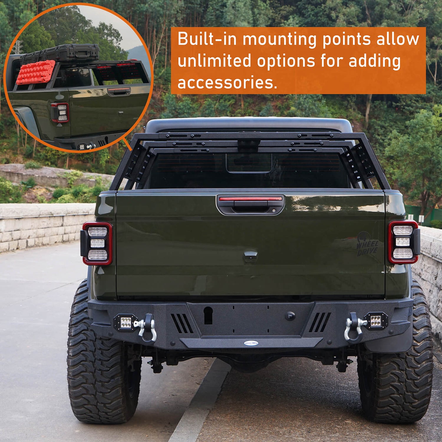12.2" High Overland Bed Rack Fits Truck ( Ford & GMC & Chevrolet & Jeep ...