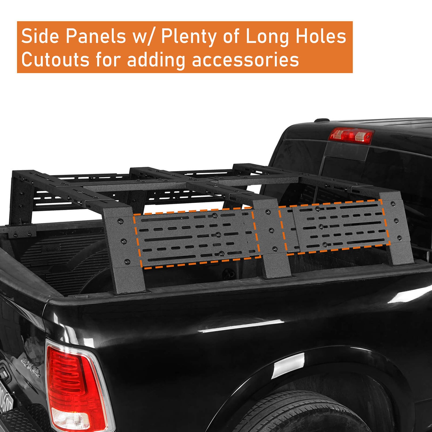Ford & Ram & Silverado & GMC Sierra 1500 12.2" High Overland Bed Rack ...